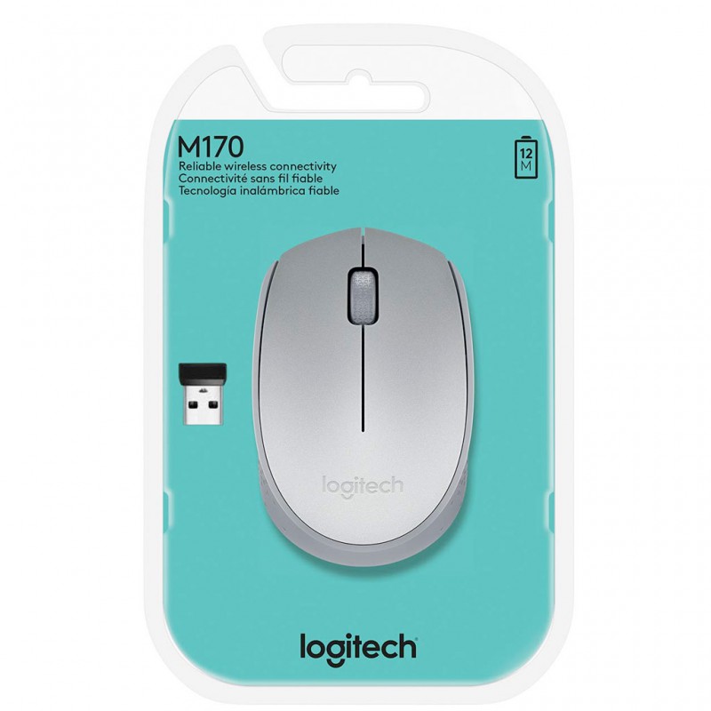 Mouse Logitech M170, inalámbrico